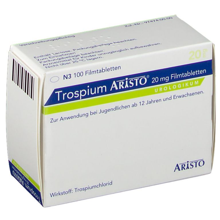 Trospium Aristo® 20 mg 100 St mit dem E-Rezept kaufen - Shop Apotheke