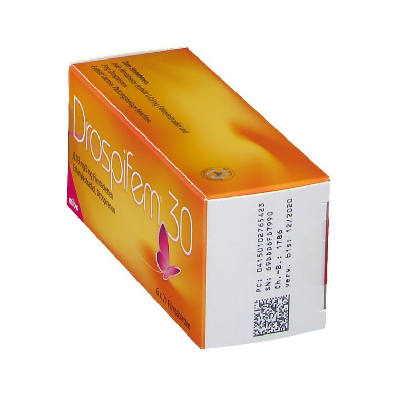 Drospifem 30 0,03 mg/3 mg 6x21 St mit dem E-Rezept kaufen - Shop Apotheke