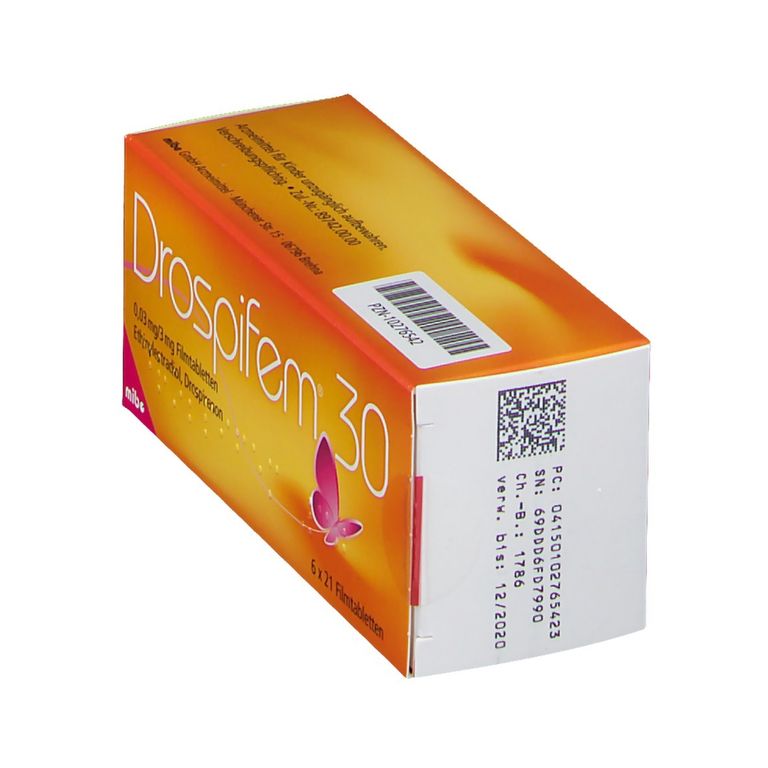 Drospifem 30 0,03 mg/3 mg 6x21 St mit dem E-Rezept kaufen - Shop Apotheke