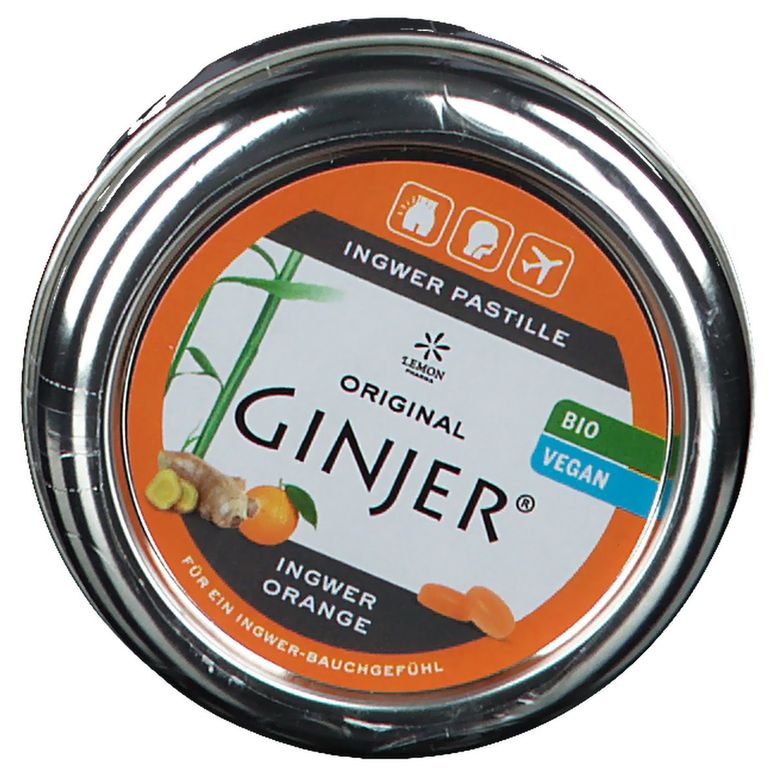 Lemon Pharma Ingwer GINJER® BIO-Pastillen 40 g - Shop Apotheke