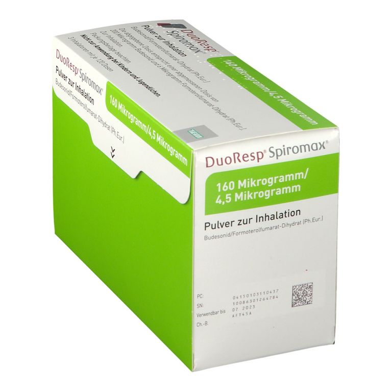 DuoResp® Spiromax® 160 µg/4,5 µg 3 St mit dem E-Rezept kaufen - Shop ...