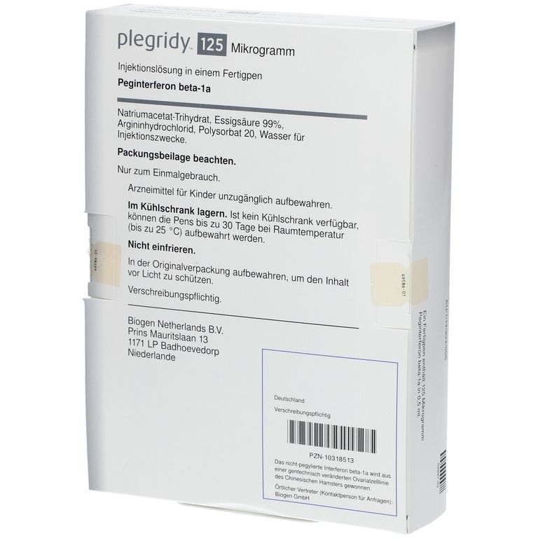 plegridy™ 125 µg 2 St mit dem E-Rezept kaufen - Shop Apotheke