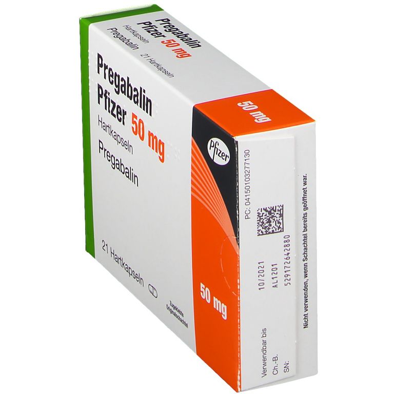 Pregabalin Pfizer 50 mg 21 St mit dem E-Rezept kaufen - Shop Apotheke