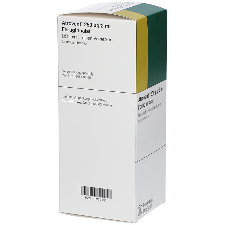 Atrovent 250 µg/2 ml 50x2 ml mit dem E-Rezept kaufen - Shop Apotheke