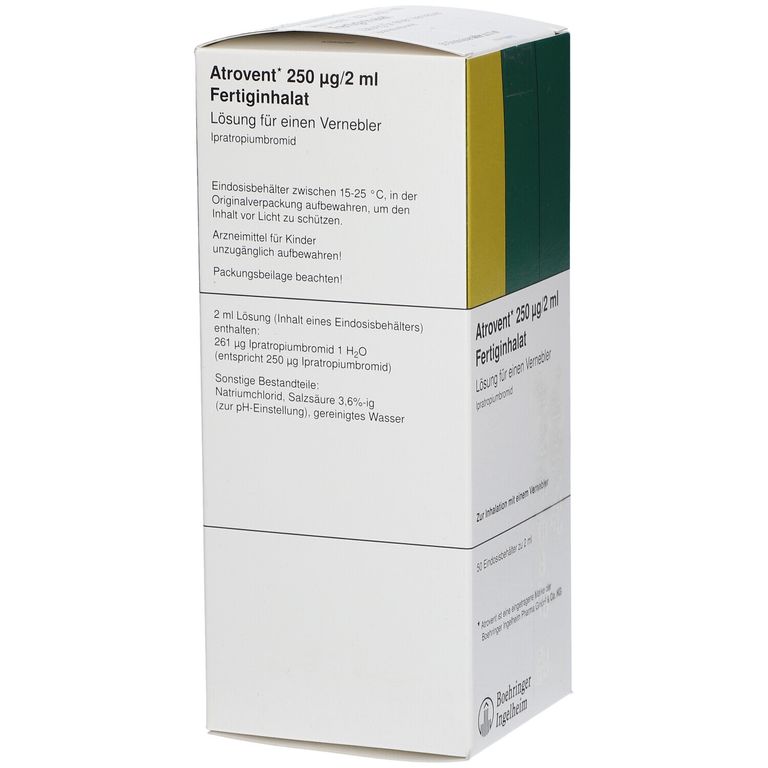 Atrovent 250 µg/2 ml 50x2 ml mit dem E-Rezept kaufen - Shop Apotheke