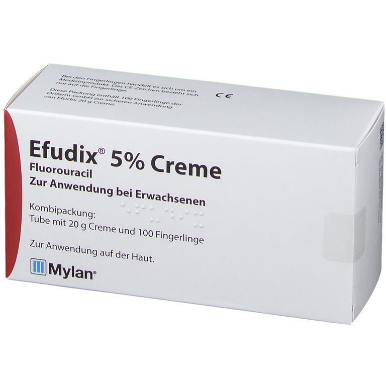 Efudix 5% Kombipackung Creme 20 g mit dem E-Rezept kaufen - Shop Apotheke