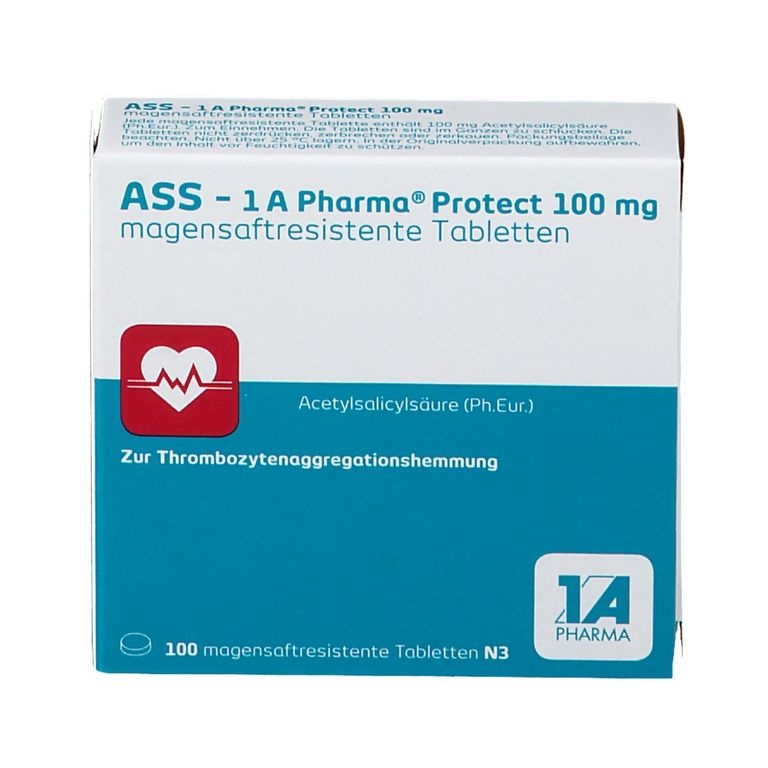 ASS-1A Pharma® Protect 100 mg 100 St - Shop Apotheke