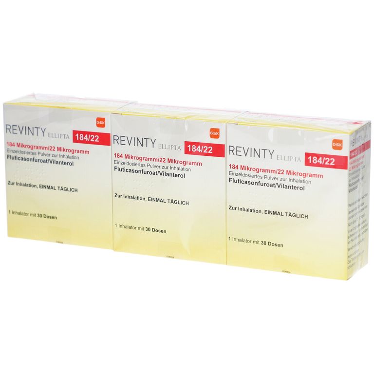 REVINTY® ELLIPTA® 184/22 µg 3 St mit dem E-Rezept kaufen - Shop Apotheke