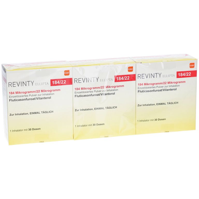 REVINTY® ELLIPTA® 184/22 µg 3 St mit dem E-Rezept kaufen - Shop Apotheke