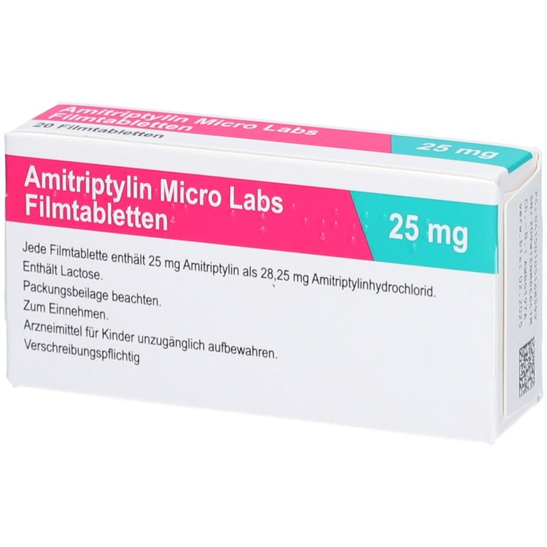 Amitriptylin Micro Labs 25 mg 20 St mit dem E-Rezept kaufen - Shop Apotheke