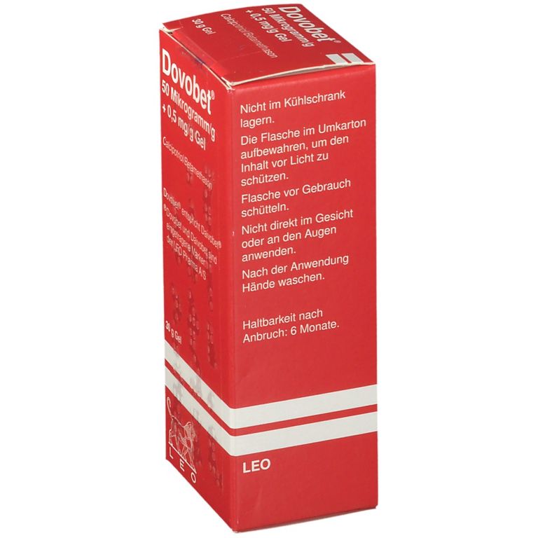 DOVOBET 50 Mikrogramm/g + 0,5 mg/g Gel 30 g mit dem E-Rezept kaufen ...