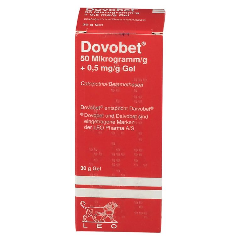 DOVOBET 50 Mikrogramm/g + 0,5 mg/g Gel 30 g mit dem E-Rezept kaufen ...