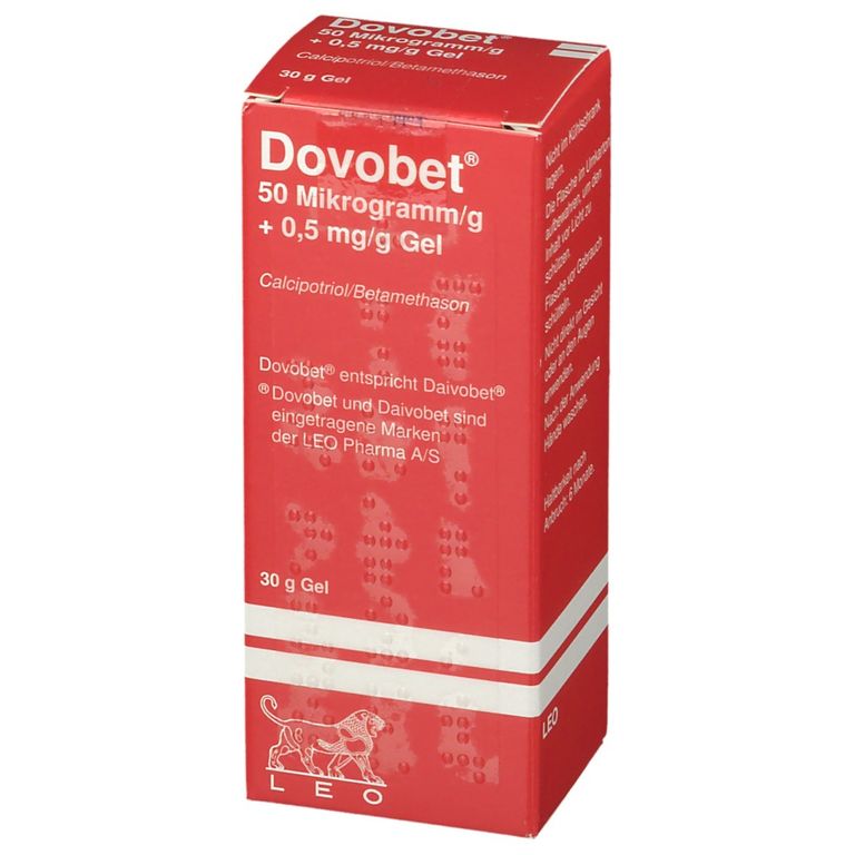 DOVOBET 50 Mikrogramm/g + 0,5 mg/g Gel 30 g mit dem E-Rezept kaufen ...