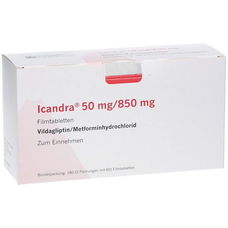 Icandra® 50 mg /850 mg 3x60 St mit dem E-Rezept kaufen - Shop Apotheke