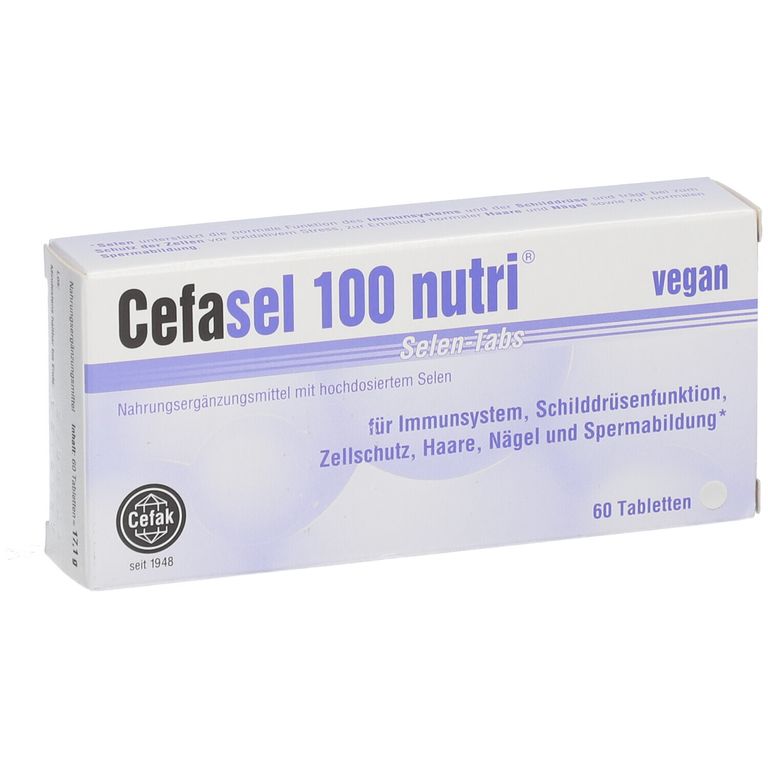 Cefasel 100 nutri® Selen-Tabs 60 St - Shop Apotheke