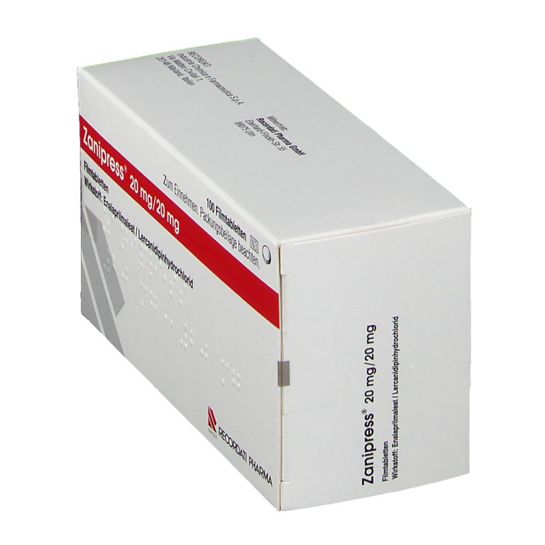 Zanipress® 20 mg/20 mg 100 St mit dem E-Rezept kaufen - Shop Apotheke