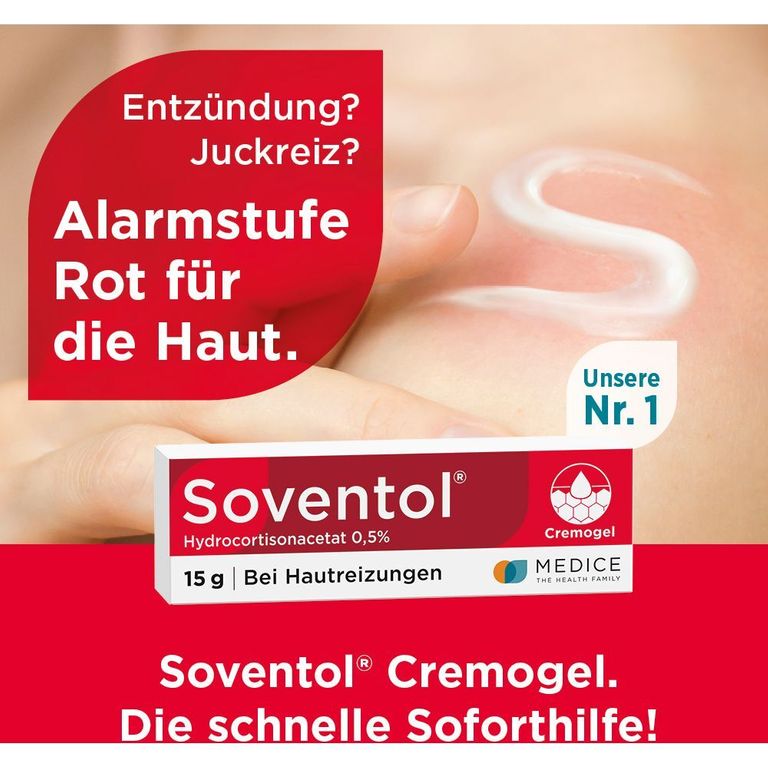 Soventol HydroCortisonACETAT 0,5% Hautentzündungen 15 g - Shop Apotheke