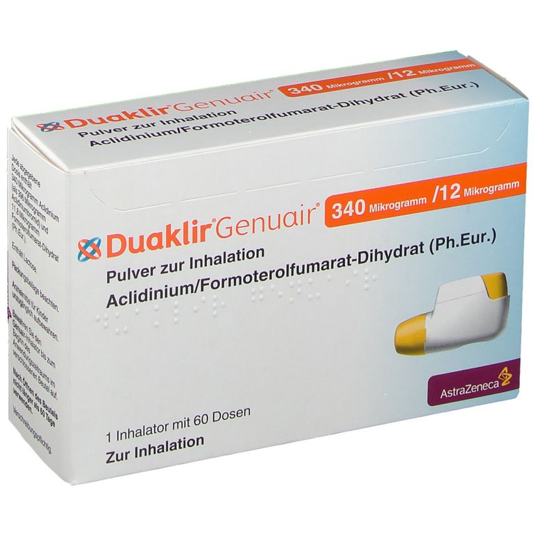 Duaklir® Genuair 340 µg/12 µg 1 St mit dem E-Rezept kaufen - Shop Apotheke