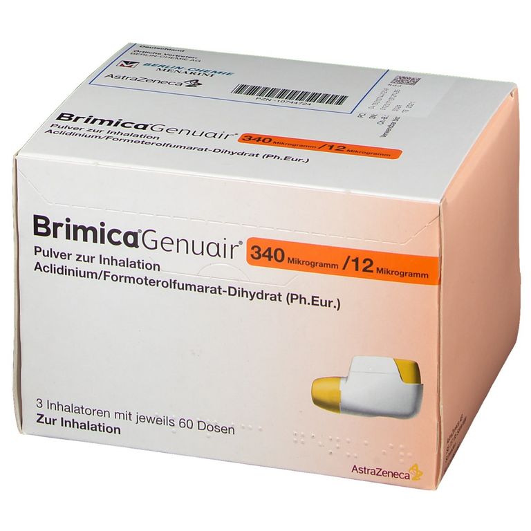 Brimica® Genuair 340 µg/12 µg 3 St mit dem E-Rezept kaufen - Shop Apotheke