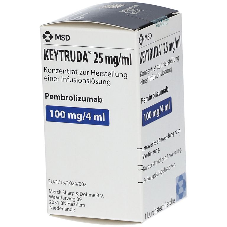 KEYTRUDA® 25 mg/ml 4 ml mit dem E-Rezept kaufen - Shop Apotheke