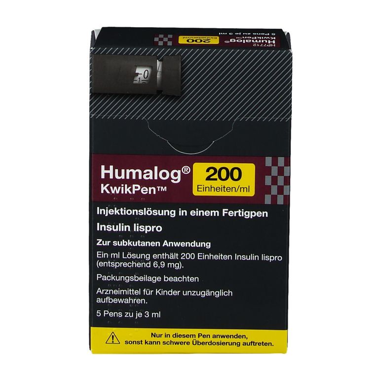 Humalog® KwikPen™ 200 Einheiten/ml 5x3 ml mit dem E-Rezept kaufen ...