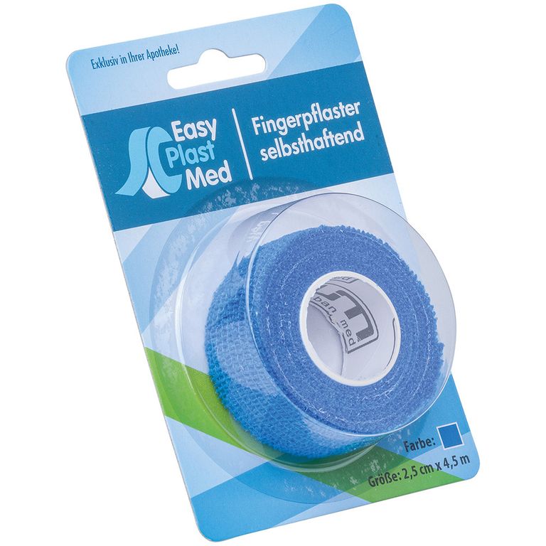EasyPlast Med Fingerpflaster selbsthaftend 2,5 cm x 4,5 m blau 1 St ...