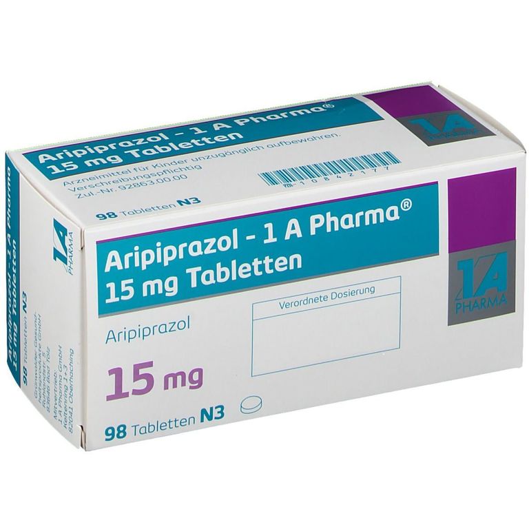 Aripiprazol - 1 A Pharma® 15 mg 49 St mit dem E-Rezept kaufen - Shop ...