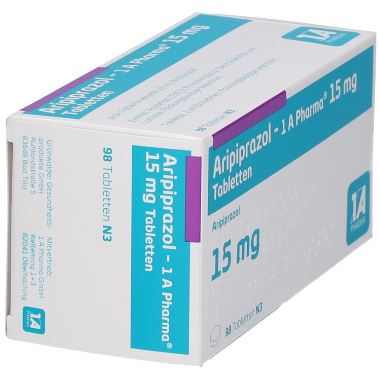 Aripiprazol 1A Pharma® 15Mg 98 St mit dem E-Rezept kaufen - Shop Apotheke