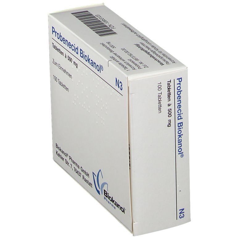 Probenecid Biokanol® 500 mg 100 St mit dem E-Rezept kaufen - Shop Apotheke