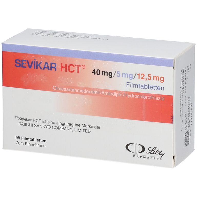 SEVIKAR HCT® 40 mg/5 mg/12,5 mg 98 St mit dem E-Rezept kaufen - Shop ...