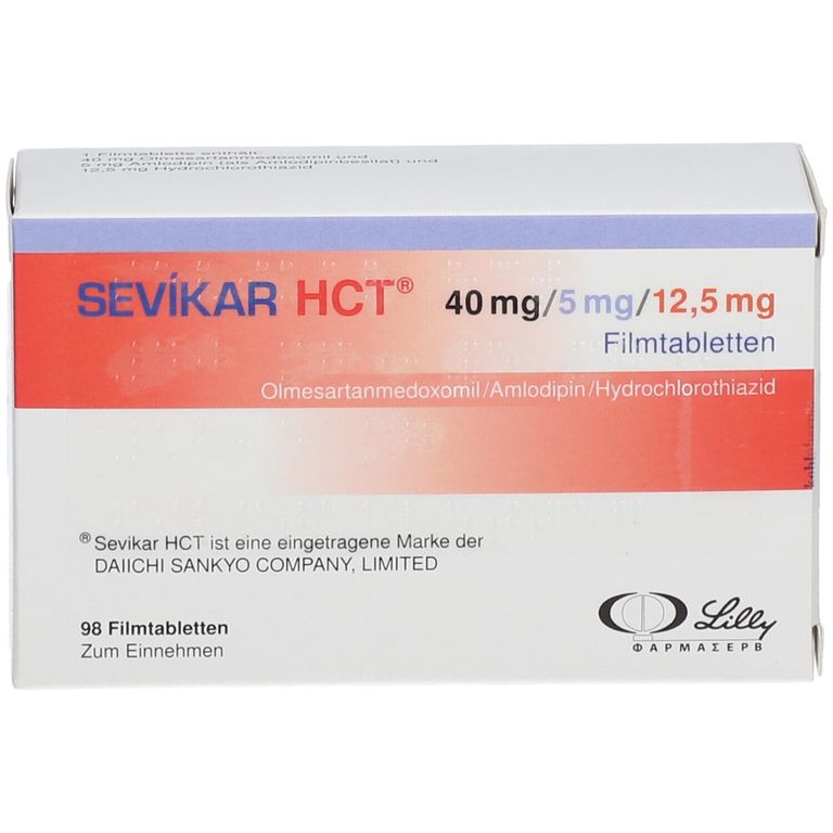 SEVIKAR HCT® 40 mg/5 mg/12,5 mg 98 St mit dem E-Rezept kaufen - Shop ...