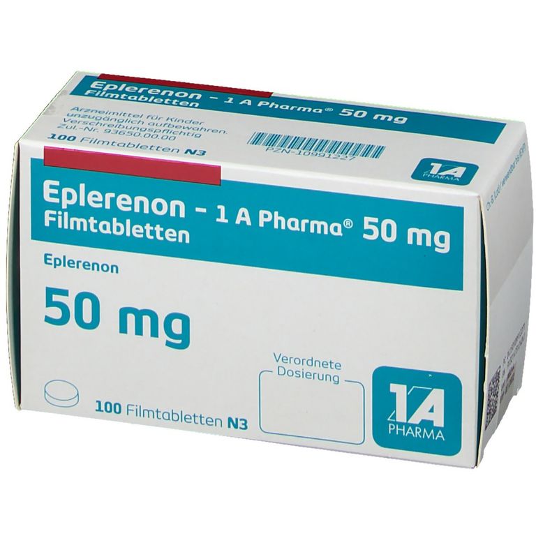 Eplerenon 1A Pharma® 50Mg 100 St mit dem E-Rezept kaufen - Shop Apotheke