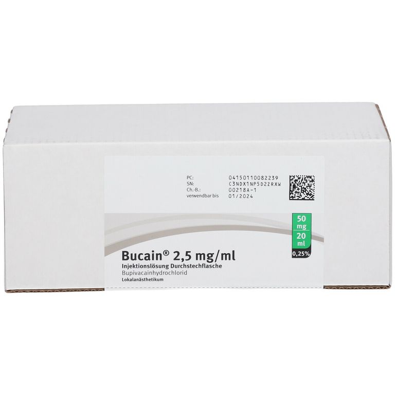 Bucain 0,25% 2,5 mg/ml 10x20 ml mit dem E-Rezept kaufen - Shop Apotheke