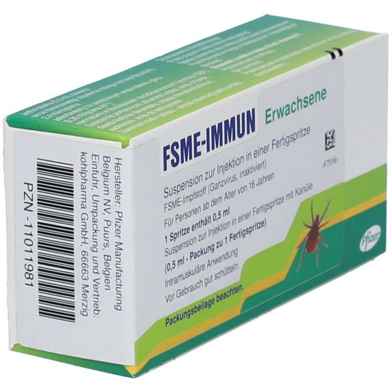 FSME IMMUN Erwachsene Injek.Sus.i.e.Fertigspr. 1 St mit dem E-Rezept kaufen - Shop Apotheke