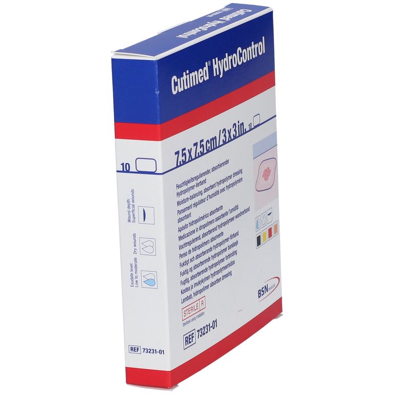 Cutimed® HydroControl 7,5 cm x 7,5 cm 10 St - Shop Apotheke