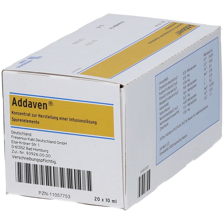 Addaven Fresenius 20x10 ml mit dem E-Rezept kaufen - Shop Apotheke