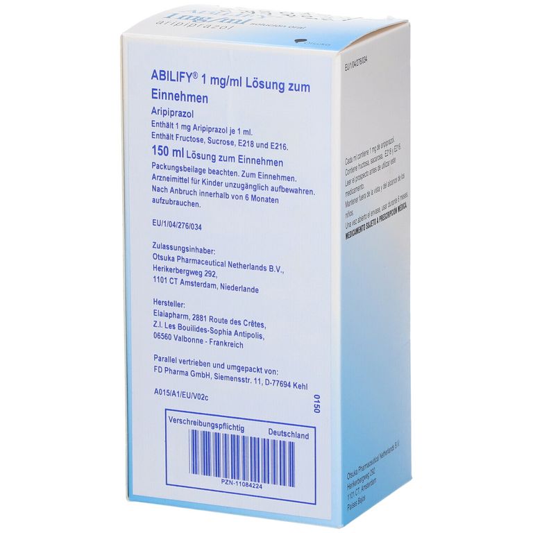 Abilify 1 mg/ml 150 ml mit dem E-Rezept kaufen - Shop Apotheke