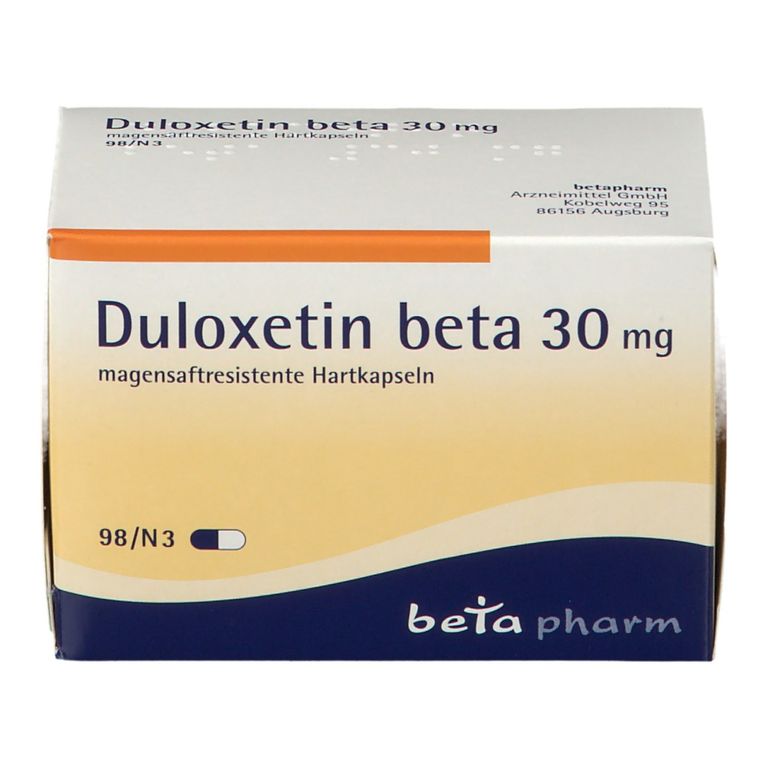 Duloxetin beta 30 mg 98 St mit dem E-Rezept kaufen - Shop Apotheke