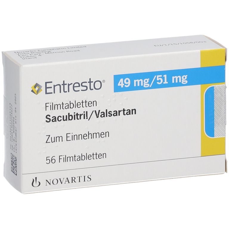 Entresto® 49 mg/51 mg 56 St mit dem E-Rezept kaufen - Shop Apotheke