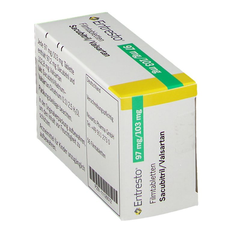 Entresto® 97 mg/103 mg 56 St mit dem E-Rezept kaufen - Shop Apotheke