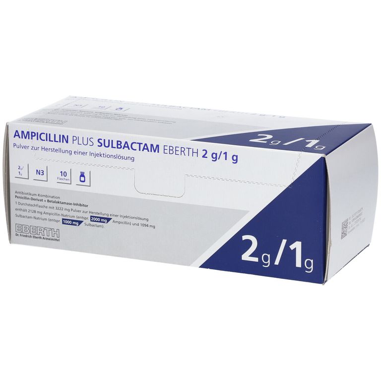 Ampicillin Plus Sulbactam Eberth 2 g/1 g 10 St mit dem E-Rezept kaufen ...