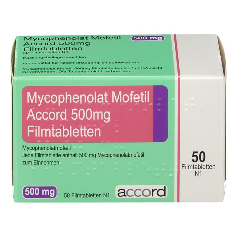 Mycophenolat Mofetil 500Mg 50 St mit dem E-Rezept kaufen - Shop Apotheke