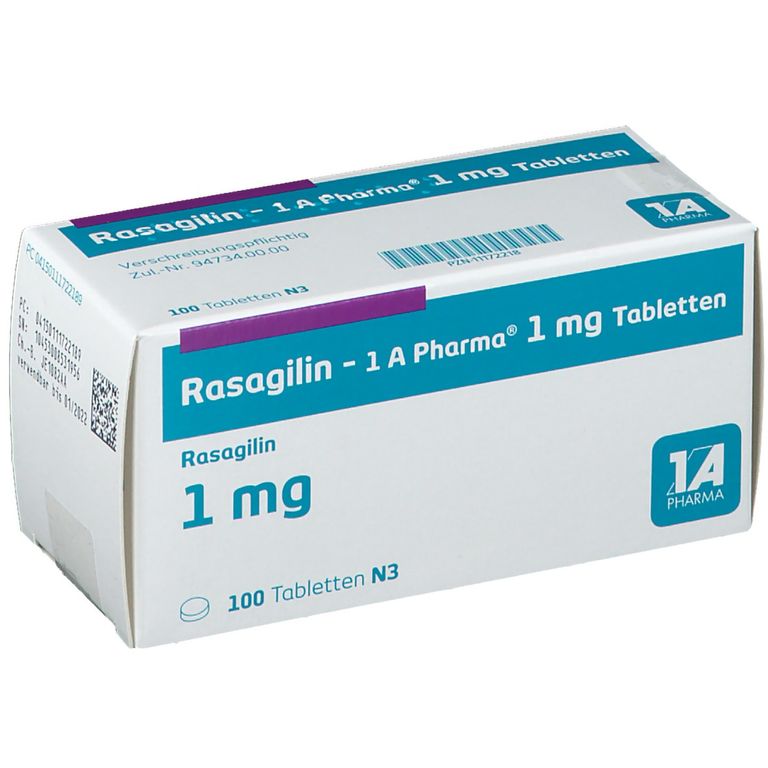 Rasagilin - 1 A Pharma® 1 mg 100 St mit dem E-Rezept kaufen - Shop Apotheke