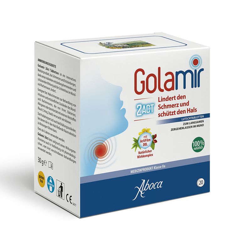 Golamir 2Act Halslutschtabletten 20 St - Shop Apotheke
