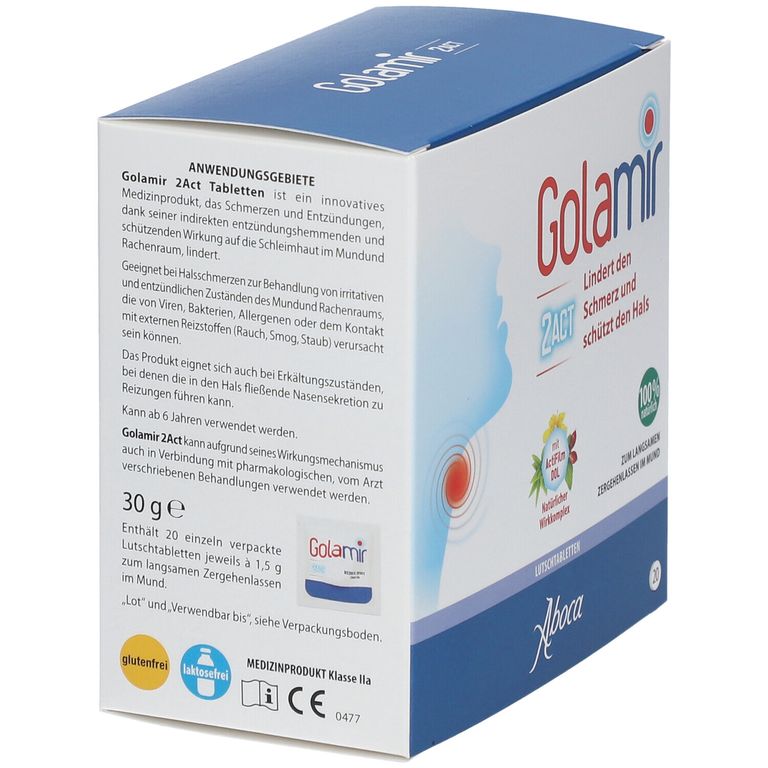 Golamir 2Act Halslutschtabletten 20 St - Shop Apotheke