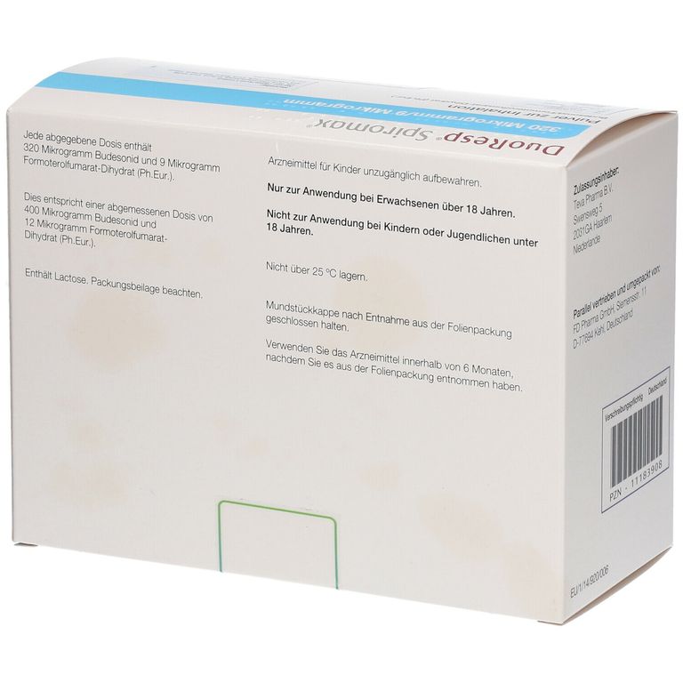 Duoresp Spiromax 320 µg/9 µg/Dosis 3 St mit dem E-Rezept kaufen - Shop ...