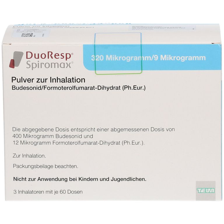 Duoresp Spiromax 320 µg/9 µg/Dosis 3 St mit dem E-Rezept kaufen - Shop ...