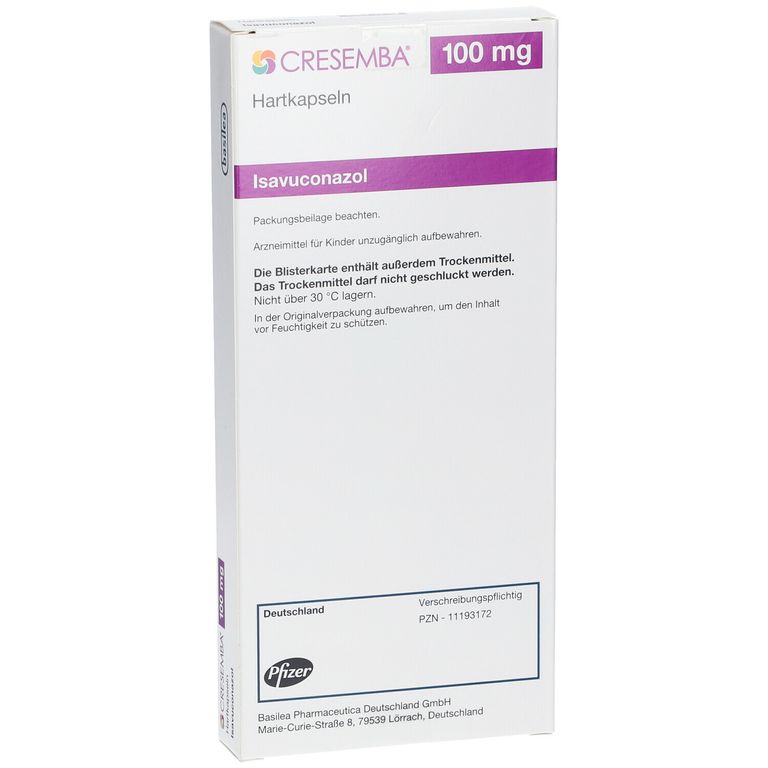 Cresemba 100 mg 14 St mit dem E-Rezept kaufen - Shop Apotheke
