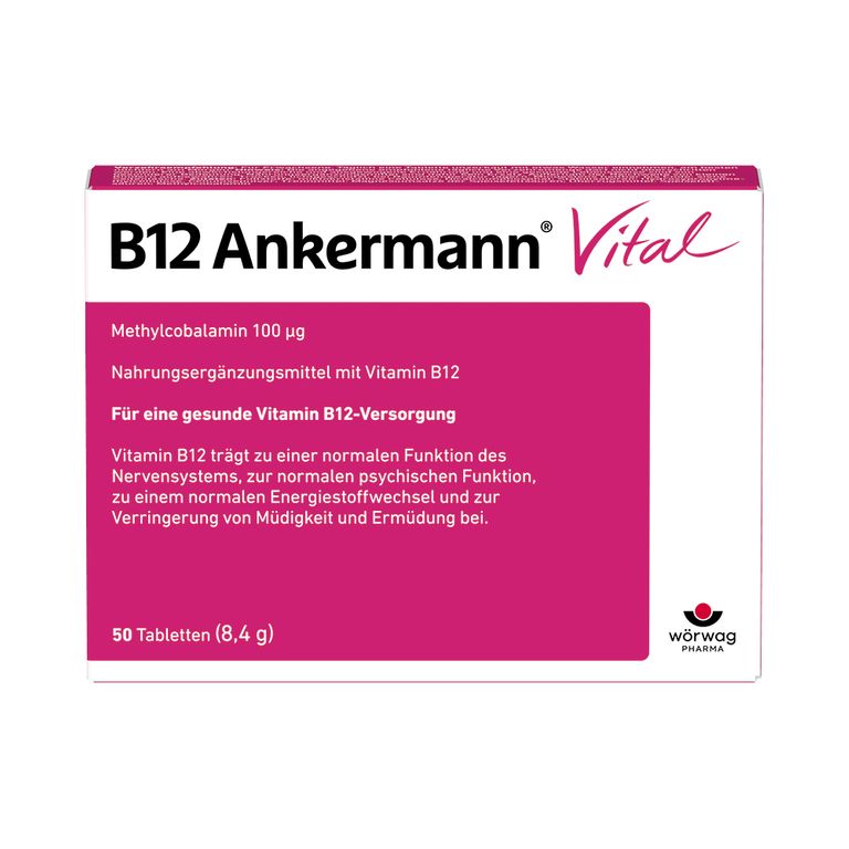 B12 Ankermann Vital vegane Vitamin B12 Tabletten zur Nahrungsergänzung ...