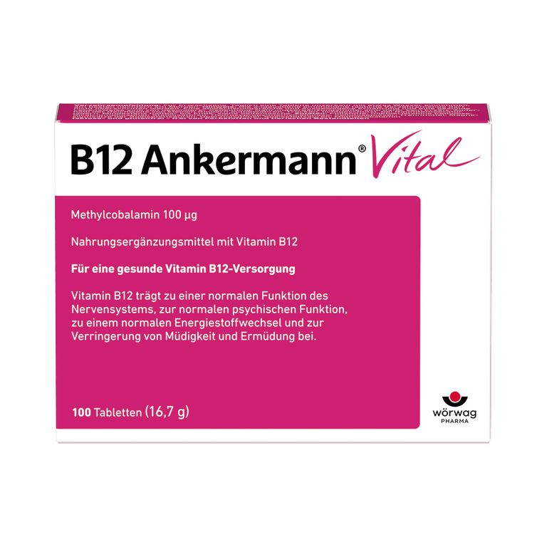 B12 Ankermann Vital vegane Vitamin B12 Tabletten zur Nahrungsergänzung ...